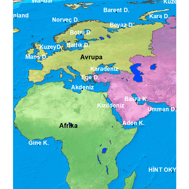 OKYANUSLAR & DENİZLER